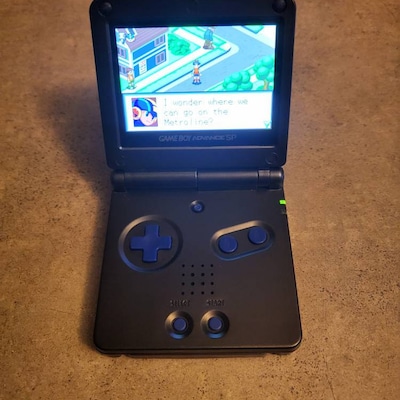 Gameboy Advance SP Solid Black Color AGS IPS Screen Mod With - Etsy