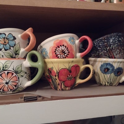 Ceramic Mug Tree Cup Coffee Pottery Mug Colorful Mug Ceramic Cup Tea ...