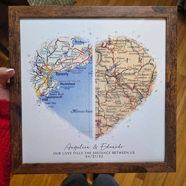 Personalized Heart Shaped Map for Long Distance Relationships ...