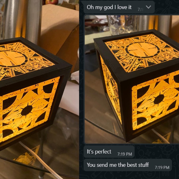 Puzzle Box Lamp - Etsy