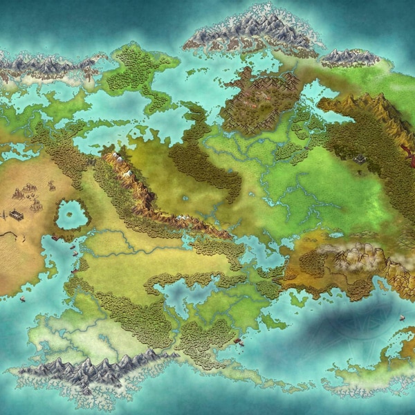 Custom Fantasy Map Commission for Writers, D&D, Dms, and More! - Etsy