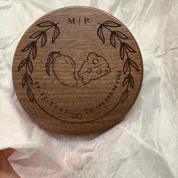 Custom Wooden Personalized Coasters Gift Set for Her | Engraved ...