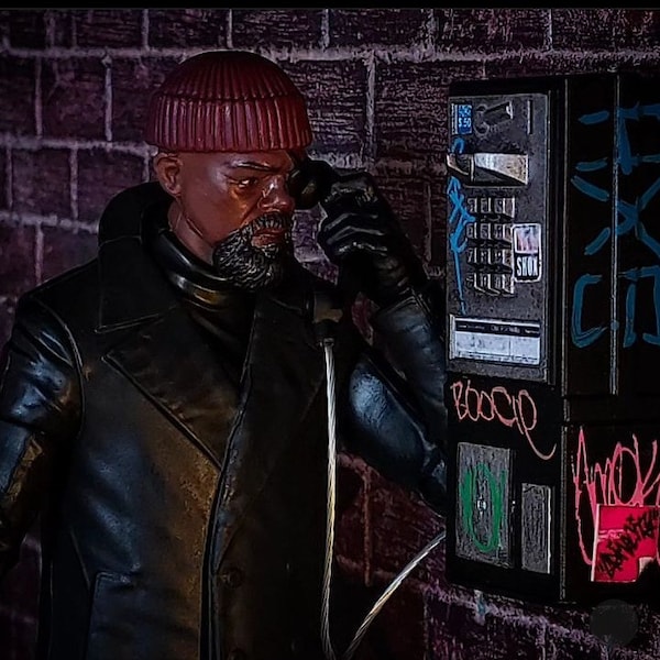 New! 1:12 Scale Payphone Handset - Hand Painted Diorama Accessory ...