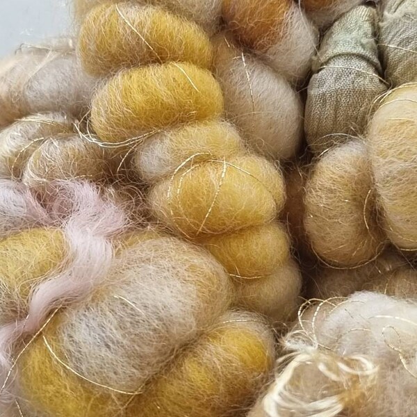 MIXED Silk Pack | Recycled SARI and Chiffon Silk Ribbon | 5 Colour Way ...