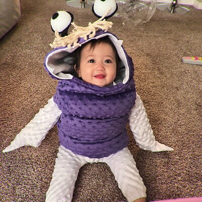 Boo Costume, Purple Monster Costume - Etsy