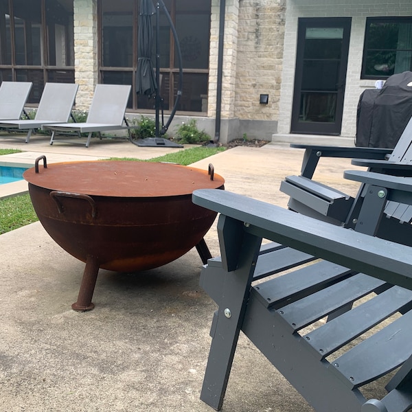 30" Fire Pit Hemisphere Series - Etsy