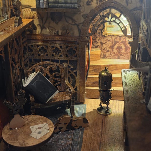 Bitsy, the Brass Robot Figurine - Etsy