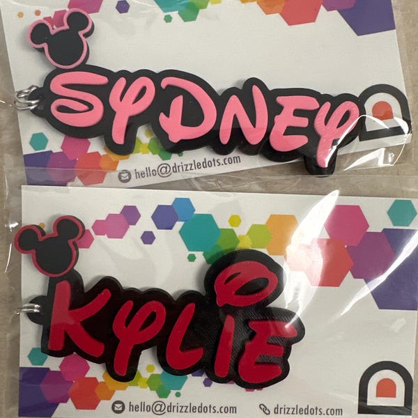 Custom Disney Keychain, Disney Name Key Chain, Disney Name Tags ...