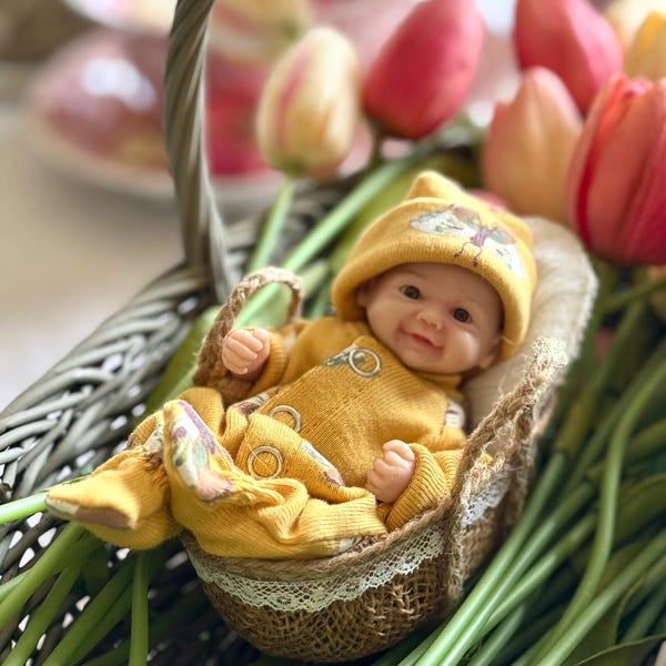 10-11" Custom Reborn Bodysuit Baby Doll Clothes 11" Miniature Bodysuit ...