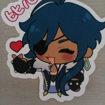 Genshin Kaeya Emote Stickers - Etsy