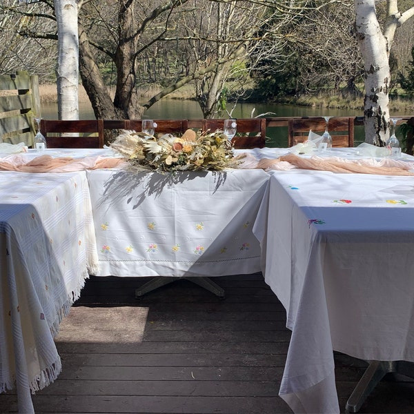 Neutral Australian Native Dried Flower Centrepiece Wedding Table Floral ...