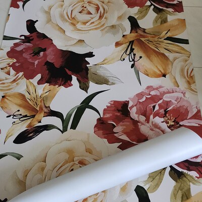 Venus Wallpaper, Statue, Tropical Garden, Leaves and Flowers, Peel ...