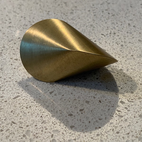 Perfect Gift for Him/her- Brass Oloid - Brushed Finish Desk Toy Wobbler ...