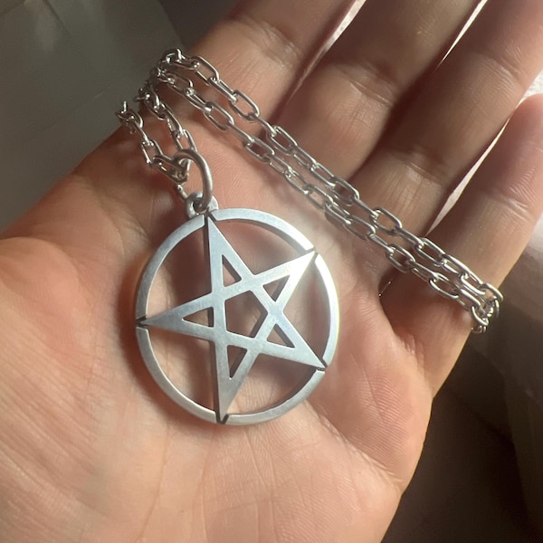 Thelemic Symbol Unicursal Hexagram Star Ring , Occult Mysterious ...