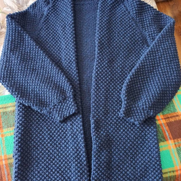 Vintage Blackberry Stitch Ladies Jacket Knitting Pattern, Aran Worsted ...