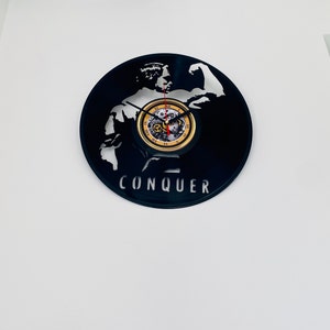 Bodybuilder Vinyl Record Sports Wall Clock Fitness Wall Art Original ...