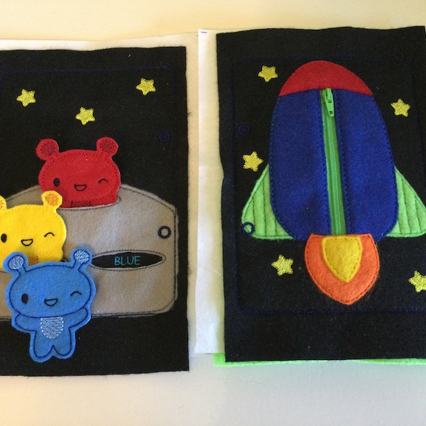 Quiet Book Pattern in the Hoop Machine Embroidery Design. Busy Book ...