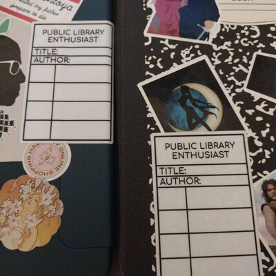 Public Library Enthusiast Sticker Bookish Stickers Bookworm Decals ...