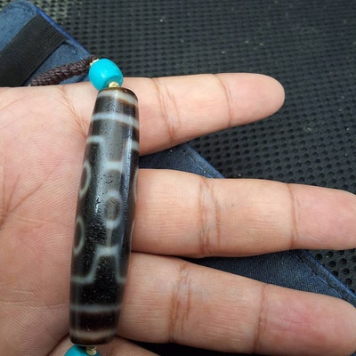 Tibetan Dzi 12 Eyes Pattern Amulet Dzi Bead Free Braid Rope - Etsy