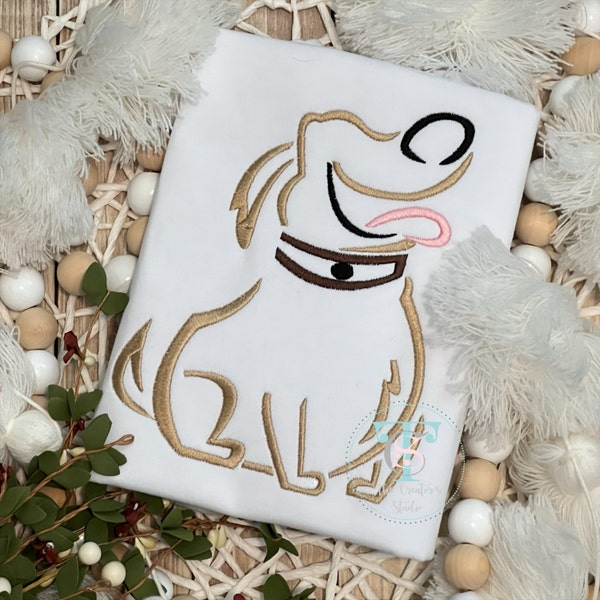 Dug Doug the Dog From up Digital Embroidery Machine Sketch Design File ...