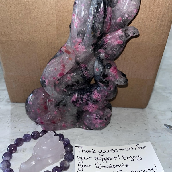 Volcano Agate Axe Crystal Carving - Etsy