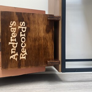 Vinyl Record Album Display Storage Rack low Front - Etsy