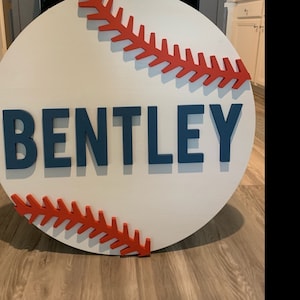 Custom Name Baseball Sign Baby Name Sign Nursery Room - Etsy