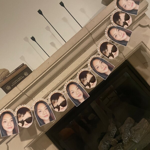 Custom Face Photo Banner, Personalized Birthday Banner, Customized ...