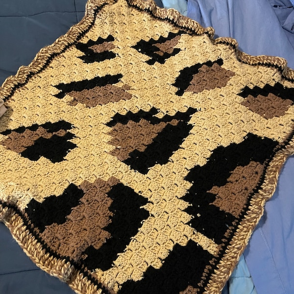 Cheetah Leopard Print Graph + Written Pattern for C2C & Tapestry ...