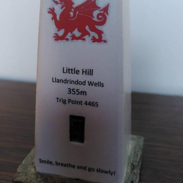 Personalised OS Trig Point Model - Plain White With Your Choice of Text ...