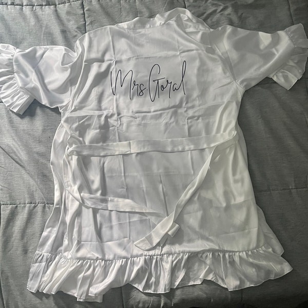 Bride Robe Personalized Bride Gift Bridal Shower Gift Unique Wedding ...
