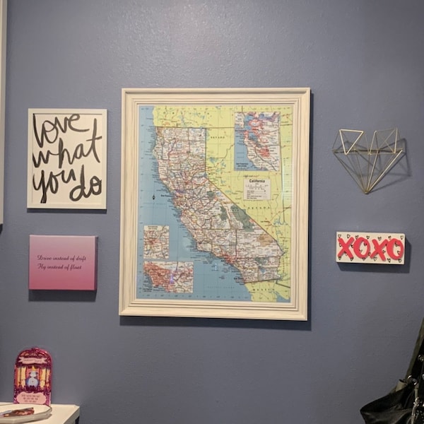 California State Wall Map Large Print Poster - 24"x30" - Etsy