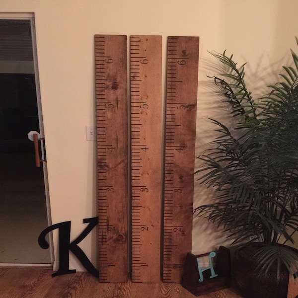 Growth Chart STENCIL Ruler REUSABLE 2.5" or 4" for Painting Large Wood ...