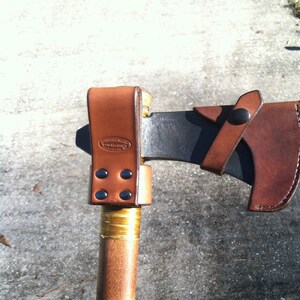 Cold Steel Tomahawk Leather Sheath for Trail Frontier Pipe | Etsy