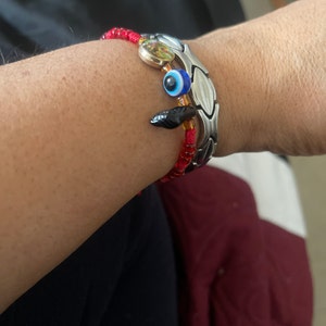 Powerful Hand Beaded Bracelet Hamsa Hand hand of Fatima Powerful Hand ...