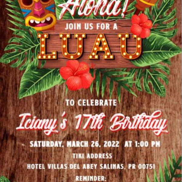 Tropical Table Numbers Template, Wedding Table Number Card Instant ...