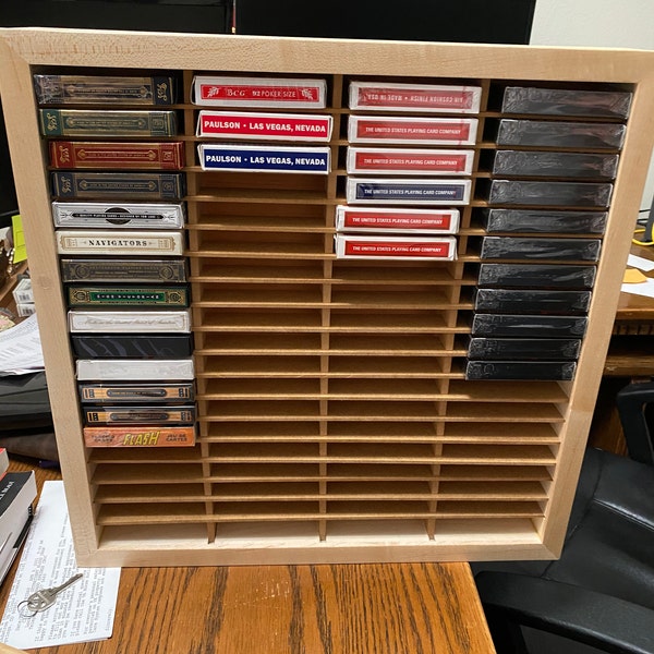 68 Slot Playing Card Shelf - Etsy