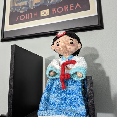 Crochet Korean Girl Pattern, Amigurumi Doll, HANA the Drummer, PDF ...