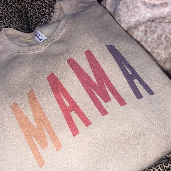 Retro Mama Sweatshirt, Mama Ombre, New Mom to Be, Mom Shirts, Pregnancy ...