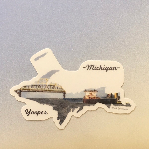 Michigan Native Sticker • Michigan Outline • Photography • Vinyl ...