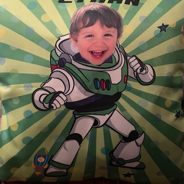 Personalized Buzz Lightyear Towel/ Photo Face Blanket, Custom Buzz Gift,toy Story Beach Photo ...