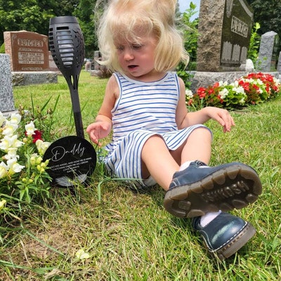 Grave Decoration for Cemetery Personalised Grave Ornament Marker Dad ...