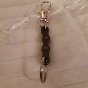 Keyring Made From Bicycle Chain Great for Bike Riders and Cyclists, Fun ...