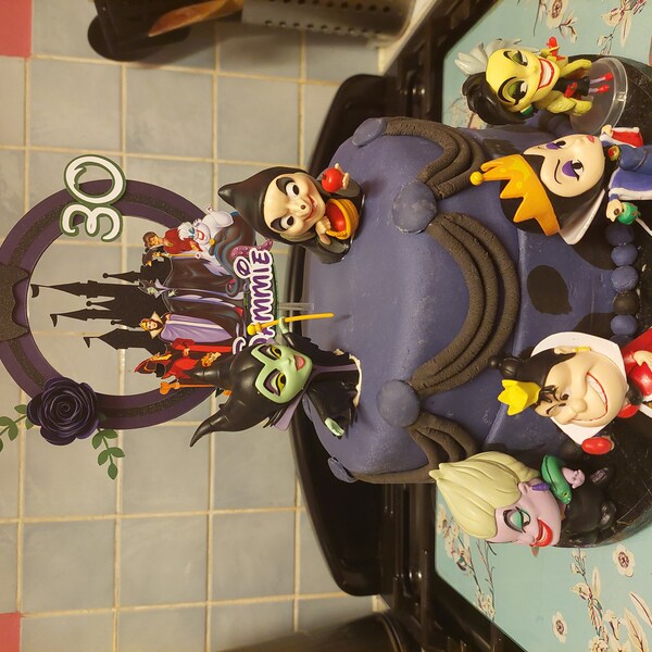 Villain 3D Cake Topper - Etsy