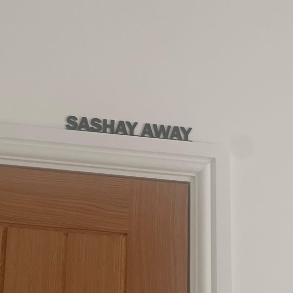 THE LOO Door Topper Sign, Recycled Acrylic Free-standing Door Sign ...