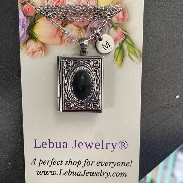 Best Christmas Gift Miniature Book Locket Necklace, Miniature Book ...