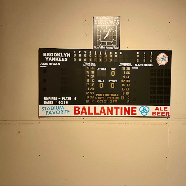 Yankee Stadium Replica Scoreboard: 1950s Yankees Memorabilia - Etsy