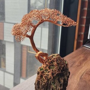 Personalized Oak Tree Copper Wire Tree Stone Friendship Love Valentines ...