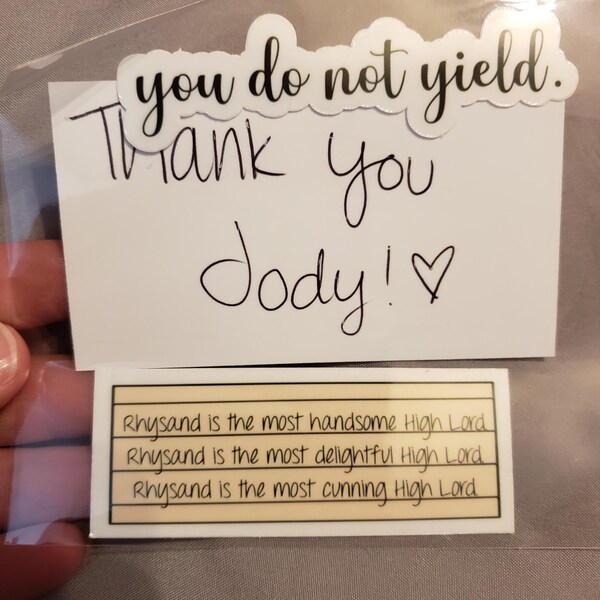 High Lord Rhysand Sticker | ACOTAR Sticker | TOG Sticker | SJM Sticker ...