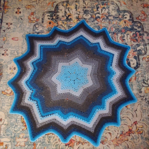 6-day Supernova Blanket - Crochet Pattern by Betty Mcknit - Etsy